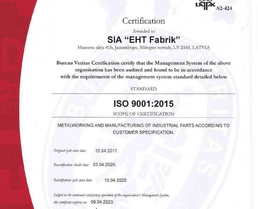 About us – EHT Fabrik